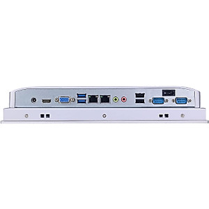 Partaker 12.1" TFT LED IP65 Industrial Panel PC, Intel Core I7 6500U, Windows 11 or Linux Ubuntu, 10-Point Projected Capacitive Touch Screen, 8GB RAM, 256GB SSD, 1TB HDD, VGA, HDMI, Dual LAN, Dual COM