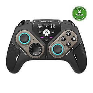 Turtle Beach Stealth Pivot Wireless Smart Game Controller Officially Licensed for Windows PC – Rotating Modules, Display Dashboard, Hall-Effect Sticks, Remappable Buttons, Bluetooth, 20-Hour Battery