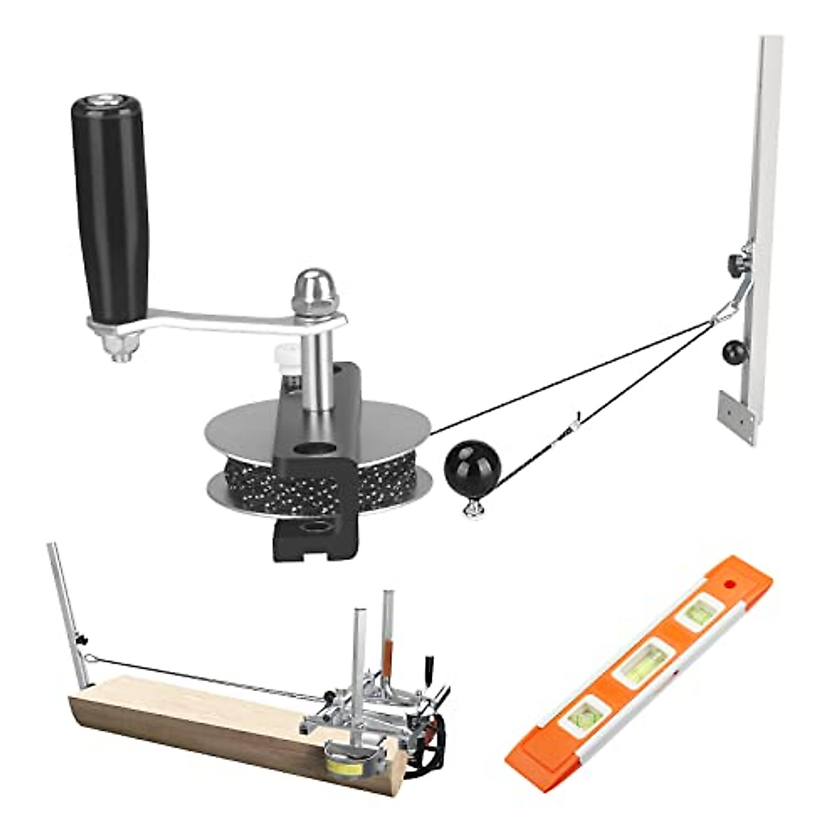 HOTYELL Chainsaw Mill Winch Kit for Chain Saw Milling - Efficient Chainsaw Accessories with Lever Arm, Perfectly Balances the Saw Mill, Easier and Smoother