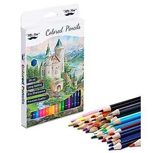 Mr. Pen- Colored Pencils, 36 Pack, Soft Core, Colored Pencils for Adult Coloring, Coloring Pencils, Color Pencils for Kids, Color Pencil Set, Coloring Pencil, Map Pencils, Wooden Colored Pencils