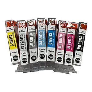 Compatible CLI-65 CLI 65 (4215C007) Ink Cartridge Replacement for Canon PIXMA Pro-200 Pro 200 Printer (Yellow)