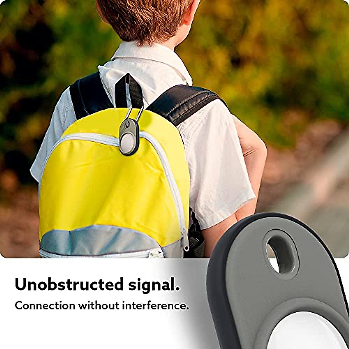 Caseology Nano Pop Compatible with Apple AirTag Case for AirTag Holder (2021) - Black Sesame