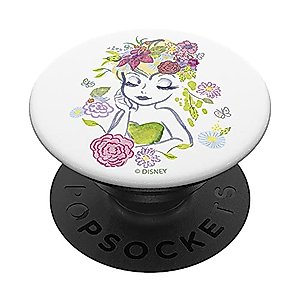 Disney Peter Pan Floral Illustrated Tinkerbell PopSockets Swappable PopGrip