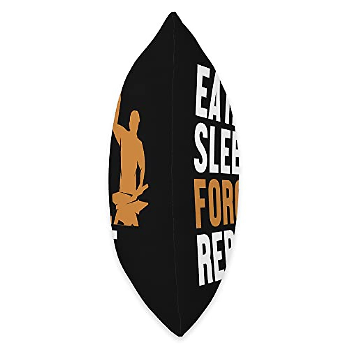 Forging Tools Equipment Kit Gifts For Beginners Eat Sleep Repeat Hobby Legend Forging Anvil Blacksmith Throw Pillow, 18x18, Multicolor