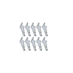 1/4 oz Clear (PP-14C) Measured Liqour Pourer - Precision Pour Liquor & Wine Bottle Pour Spout - (10-Pk) 100% USA Made - Pour The Perfect Cocktail with Our No Leak Bottle Spouts, Size 0.25 oz