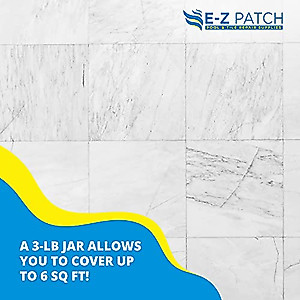 E-Z Patch 3 Thinset Pool Tile Setting Cement - White - 3lbs EZP-132