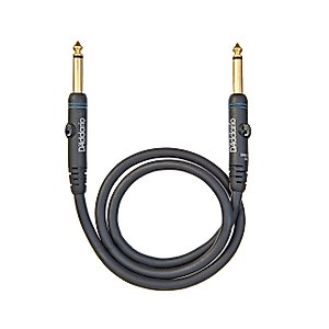 D'Addario Accessories Cable, Black, 2 Feet (PW-PC-02)