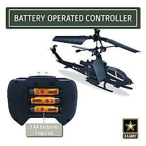 Lollipop United States Army Remote Control Tomahawk Helicopter Toy, Flying Radio Controlled Military Combat Copter Model, RC Planes for Kids