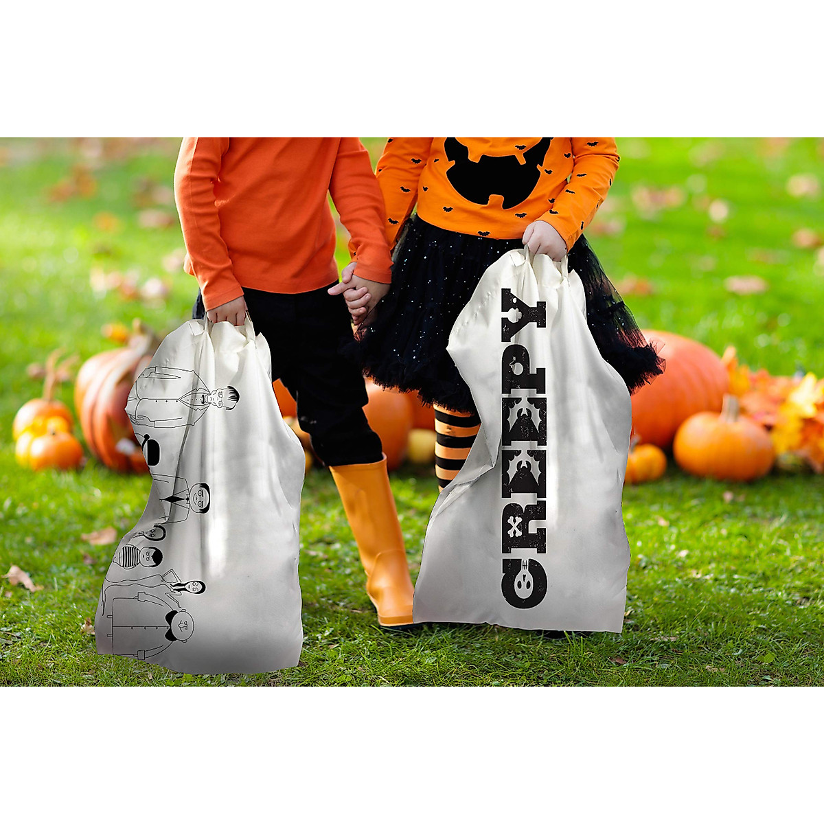 Jay Franco Addams Family Creeper Single Reversible Pillowcase with Handles/Trick-or-Treat Bag/Halloween Pillowcase