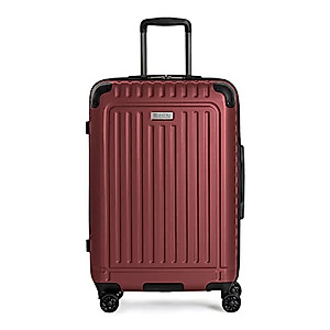 Ben Sherman Sunderland Spinner Travel Upright Luggage, British Red, 24-Inch Checked