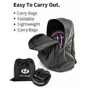 Hocazor Shooting Ear Protection NRR 26dB Suit for Shooters Hunting Range Racing Concert Sports Events Airports - Black&Purple HO1006