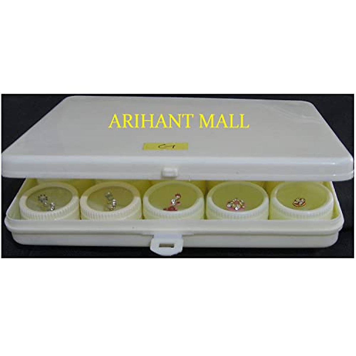 12 Bindi Box Long Multicolored Crystal Bindis Bridal face Jewels Forehead Tika (With Extra Crystal Stones) | wedding makeup party event body art temporary tattoo