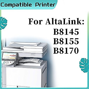 for Xerox B8145 Toner Cartridge High Yield Compatible for AltaLink B8145 B8155 B8170 Printer 1 Pack Black