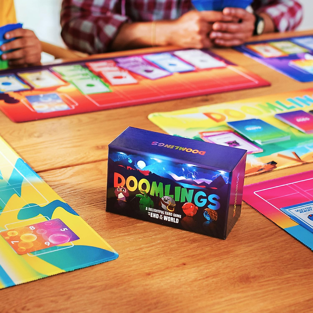 Doomlings Playmats, 6 Individual Player Mats Card Game - Includes 6 Unique Designs 11" x 22"