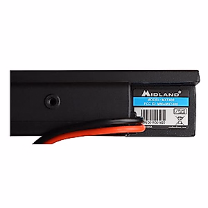 Midland – MXT400VP3-40 Watt GMRS MicroMobile Two Way Radio - Off Roading Outdoor Boat Ranches Tractors Radio - 8 Repeater Channels - Antenna Mounting Bracket Antenna Chord, 3dB Gain Ghost Bundle