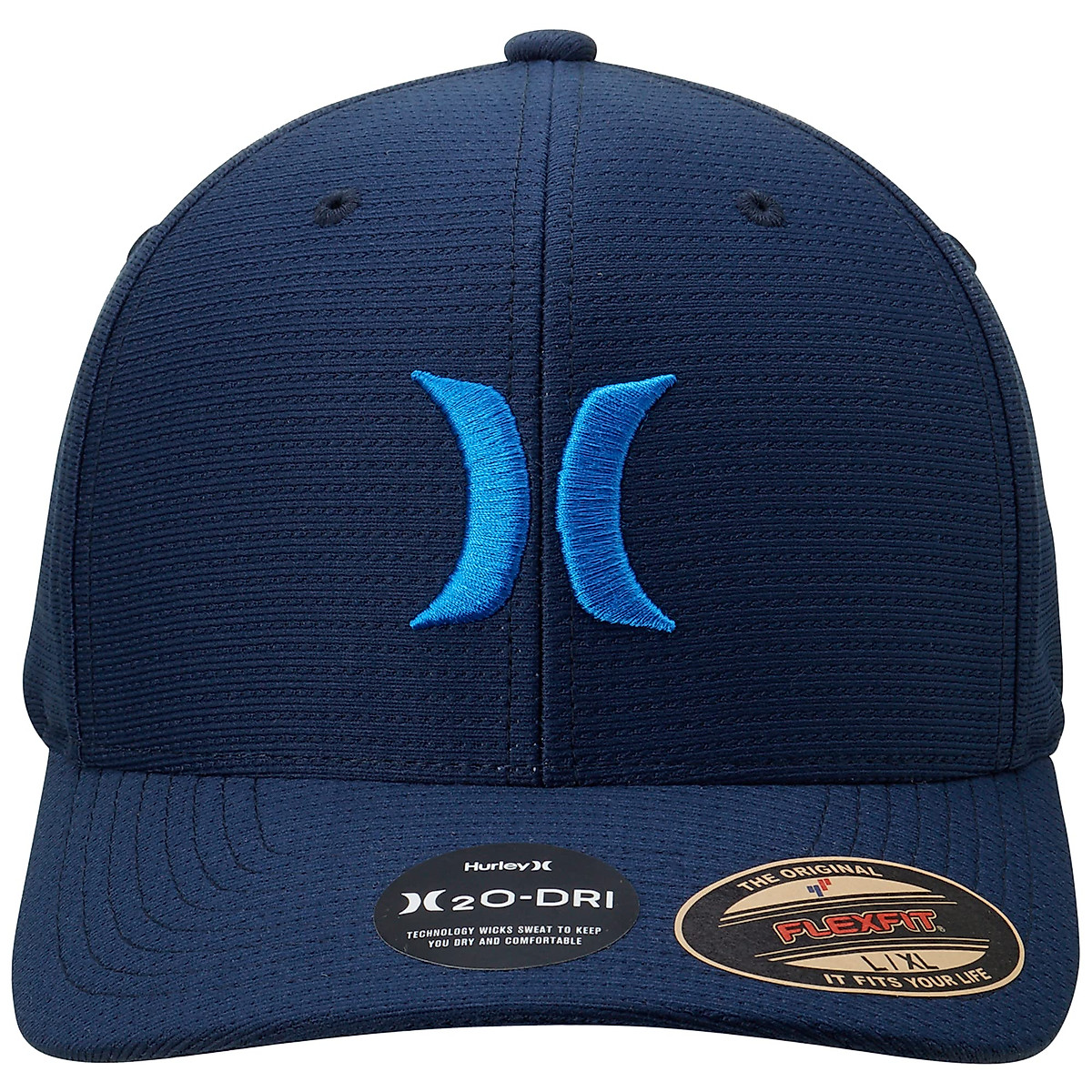 Hurley Men's Caps - H2O Dri Pismo Curved Bill Baseball Hats for Men (S-XL), Size Small-Medium, Blue