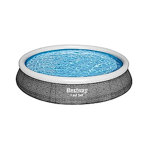 Bestway Fast Set 13' x 33" Round Inflatable Above Ground Pool Set | Includes 530gal Filter Pump