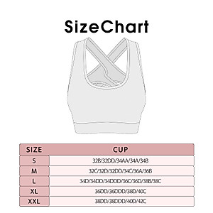 MOVINOW Sports Bra Seamless Medium Impact Longline Sports Bras for Women Yoga Bra Workout Removable Cups 3 Pack M