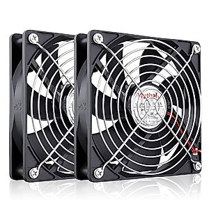 Wathai 120mm x 25mm 12V Computer Case Cooling Fan 12 Volt 2Pin High High Performance DC Fan 2 Pack