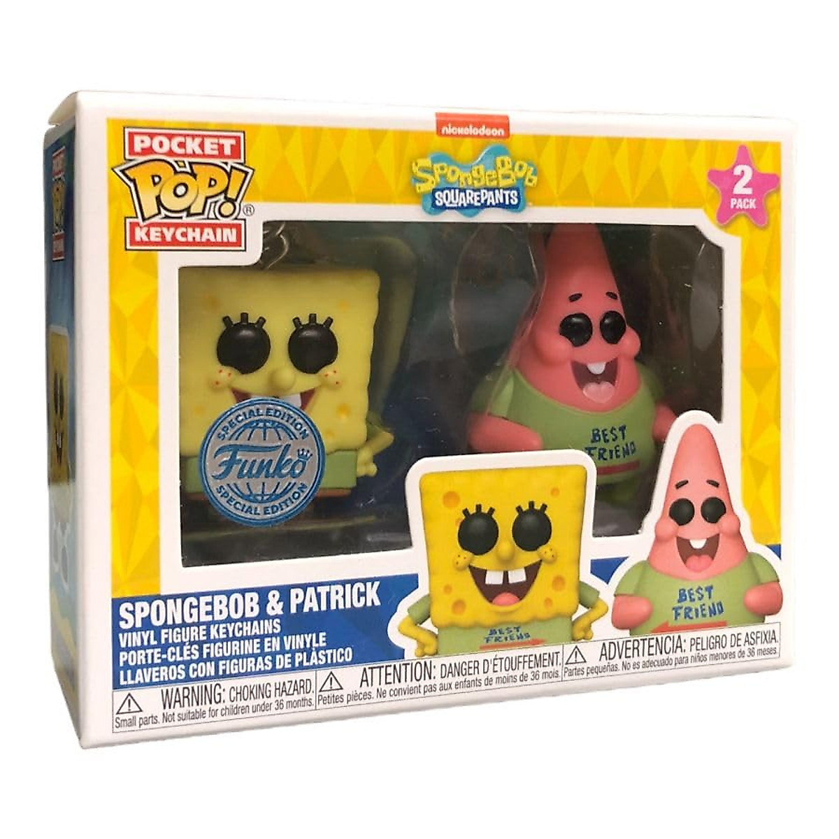 Funko Spongebob and Patrick - Keychain - Spongebob Squarepants - Boxlunch Exclusive