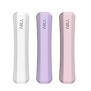 NIUTRENDZ 3 Pack Apple Pencil Grip Silicone Case Accessories Cover Ergonomic Design Sleeve Compatible with Magnetic Charging and Double Tap (Apple Pencil 2nd Generation, White + Purple + Pink)