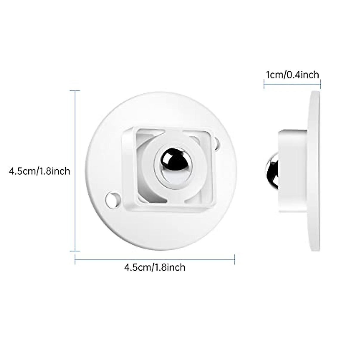 Self Adhesive Caster Wheels, Senbos Mini Swivel Wheels Stainless Steel Paste Universal Wheel 360 Degree Rotation Sticky Pulley for Bins Bottom Storage Box Furniture Trash Can (16 Pcs)