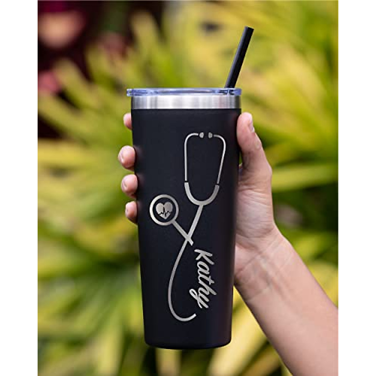 AVITO 22 oz Personalized Nurse Gift, Laser Engraved Nurse Tumbler with Stethoscope, Doctor Tumbler, Doctor Gift, RN Nurse Graduation, Nursing Student