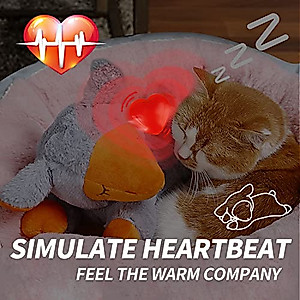 ALL FOR PAWS Dog Stuffed Animals with Heartbeat,Small Dog Toys for Dog Anxiety Relief,Puppy Behavioral Training Aid Toy Dog Stuff