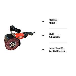 1400W Burnishing Polishing Machine 110V Wheel Polisher Sander Wire Drawing Machine Electric Sander Polisher for Metal Stainless Steel Plastic Wood Polishing with One Wheel Auxiliary Handle