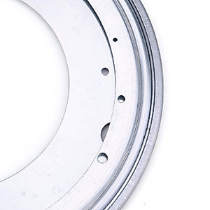 Fasmov 12-Inch Lazy Susan 5/16 Thick Turntable Bearings with 6 Rubber Pads, Pack of 2