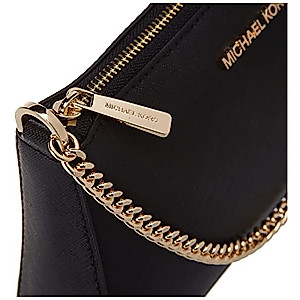 Michael Kors Medium Leather Zip Crossbody Purse - Black