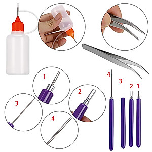 MDLUU Paper Quilling Kit with 1860 Strips and Quilling Tools and Storage Box, Paper Quilling Craft Great for DIY Learning Class, Home Decoration, Birthday Gift