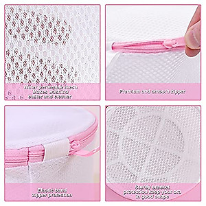 JMEXSUSS Premium Laundry Bag Mesh Wash Bags for Wash Bras Lingerie and Delicates with Premium Zipper (4 Set)