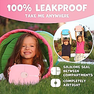 Umami Bento Lunch Box KIDS With Cutlery, Leak-Proof, Easy to Clean, 3 Compartments Bento Box for Kids, Ideal Portion Sizes for Ages 3 to 9, for Boys & Girls, Microwave, Dishwasher & Safe, BPA-Free