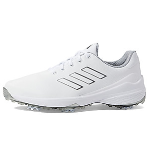 adidas ZG23 Lightstrike Golf Shoes Footwear White/Dark Silver Metallic/Silver Metallic 8.5 E - Wide