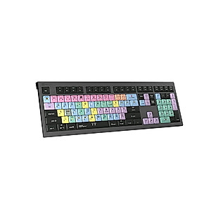 LogicKeyboard Mac Wired Backlit Keyboard Compatible with Final Cut Pro X- Astra Series- Part Number: LKBU-FCPX10-AMBH-US