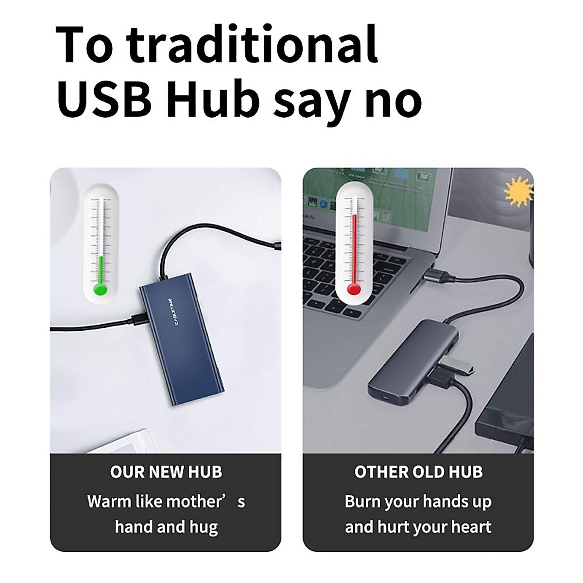 Cabletime USB C Hub Hdmi Adapter,7 in 1 Type C Hub to Hdmi 4k,3 USB 3.0 Ports,100W Power Delivery,Sd/Tf Card Readers Compatible with MacBook/Pro/Air