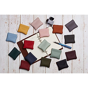 Travelambo Leather Squeeze Coin Purse Pouch Change Holder For Men & Women (Access Pink Champagne)