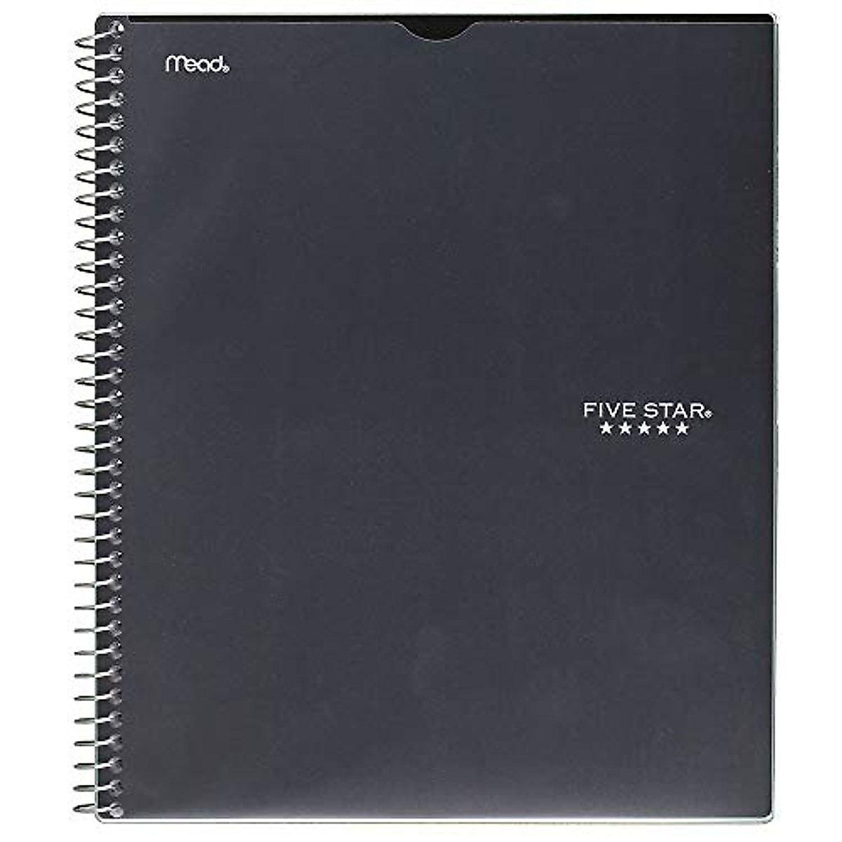 Five Star Interactive Notetaking, 1 Subject, College Ruled Spiral Notebook, 100 Sheets, 11" x 8-1/2", Customizable, Black (06374AA2)