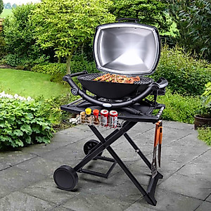 Weber Q Series Portable Grill Cart - Folding Stand for Q1200, Q1000, Q2200, Q2000, Q2400 - Outdoor BBQ