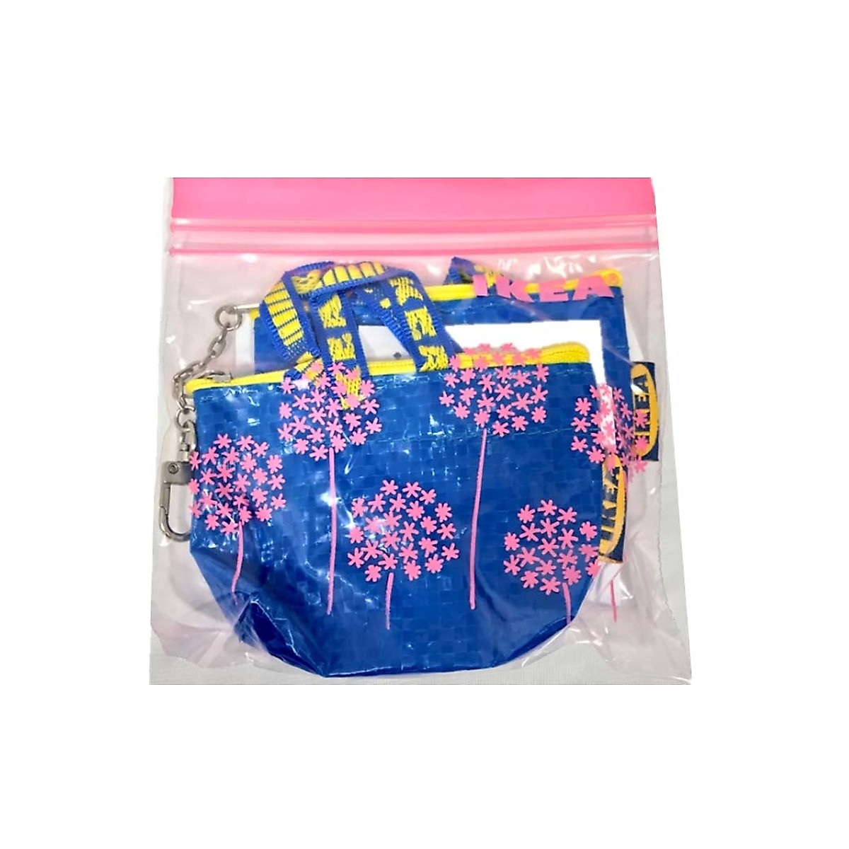 Key & Coin Purse KNOLIG Bag Small Blue with One Zipper Bag (2 set)