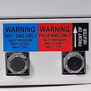 Mr. Heater MHVFDF30BFT 30,000 BTU Vent Free Blue Flame Dual Fuel Natural Gas and Propane Heater For Cold Rooms, Additions, Sun Rooms & Cabins - White