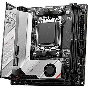 MSI MPG B650I Edge WiFi Gaming Motherboard (AMD Ryzen 9000/8000/7000 Series Processors, AM5, DDR5, PCIe 4.0, M.2, SATA 6Gb/s, USB 3.2 Gen 2, HDMI, Wi-Fi 6E, Bluetooth 5.3, 2.5Gbps LAN, Mini-ITX)