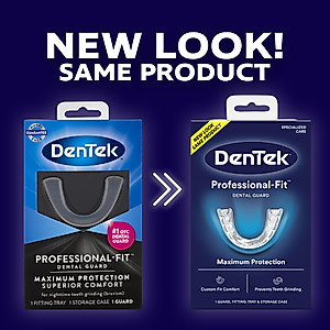 DenTek Mouth Guard for Nighttime Teeth Grinding, Professional-Fit Dental Guard, 1 Count