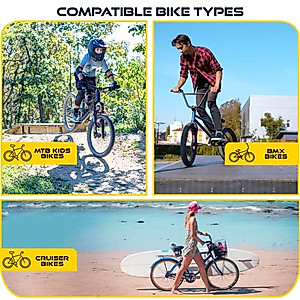 Ultraverse Bike Inner Tube for 18 X 1.75/1.95/2.10/2.125 inch Bicycle Tire Sizes with Schrader Valve - Rubber Tubes for Kids Mountain Bike, BMX, Cruiser, Foldable Bikes – Set of 2