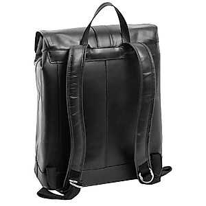 Mcklein Laptop Backpack, Hagen, Top Grain Cowhide Leather, Black (88025)