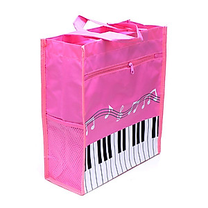 Piano Keys Handbag Reusable Grocery Bag Shoulder Shopping Bag Tote Bag for Music Teacher Girls Gift Bag