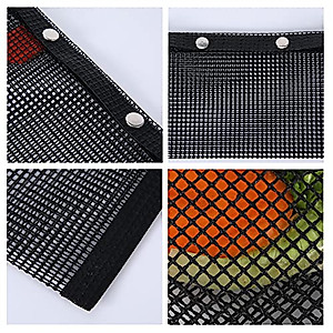 ignishar BBQ Mesh Grill Bags,1 Large Bag+1 Small Bag +1 Basting Brush, Reusable and Non-Stick Grill Tools for Outdoor&Indoor Grilling,Easy to Clean,Dishwasher-Safe