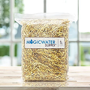 MagicWater Supply Crinkle Cut Paper Shred Filler (1 LB) for Gift Wrapping & Basket Filling - Gold Metallic