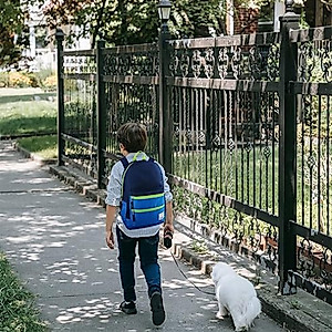 Multi-Color Back Pack with Adjustable Padded Shoulder (Navy) Medium
